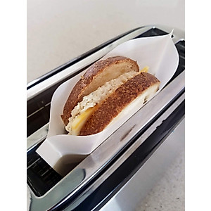 Non-Stick Reusable Toaster Bags (Set of 10) Various Sizes, Create Grilled Cheese Sandwiches in Toaster, Microwave Oven or Grill, Pizza Panini & Garlic Bread