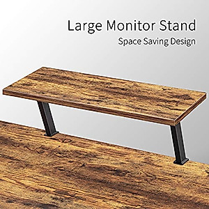 Cubiker Modern L-Shaped Computer Office Desk, Corner Gaming Desk with Monitor Stand, Home Office Study Writing Table Workstation for Small Spaces