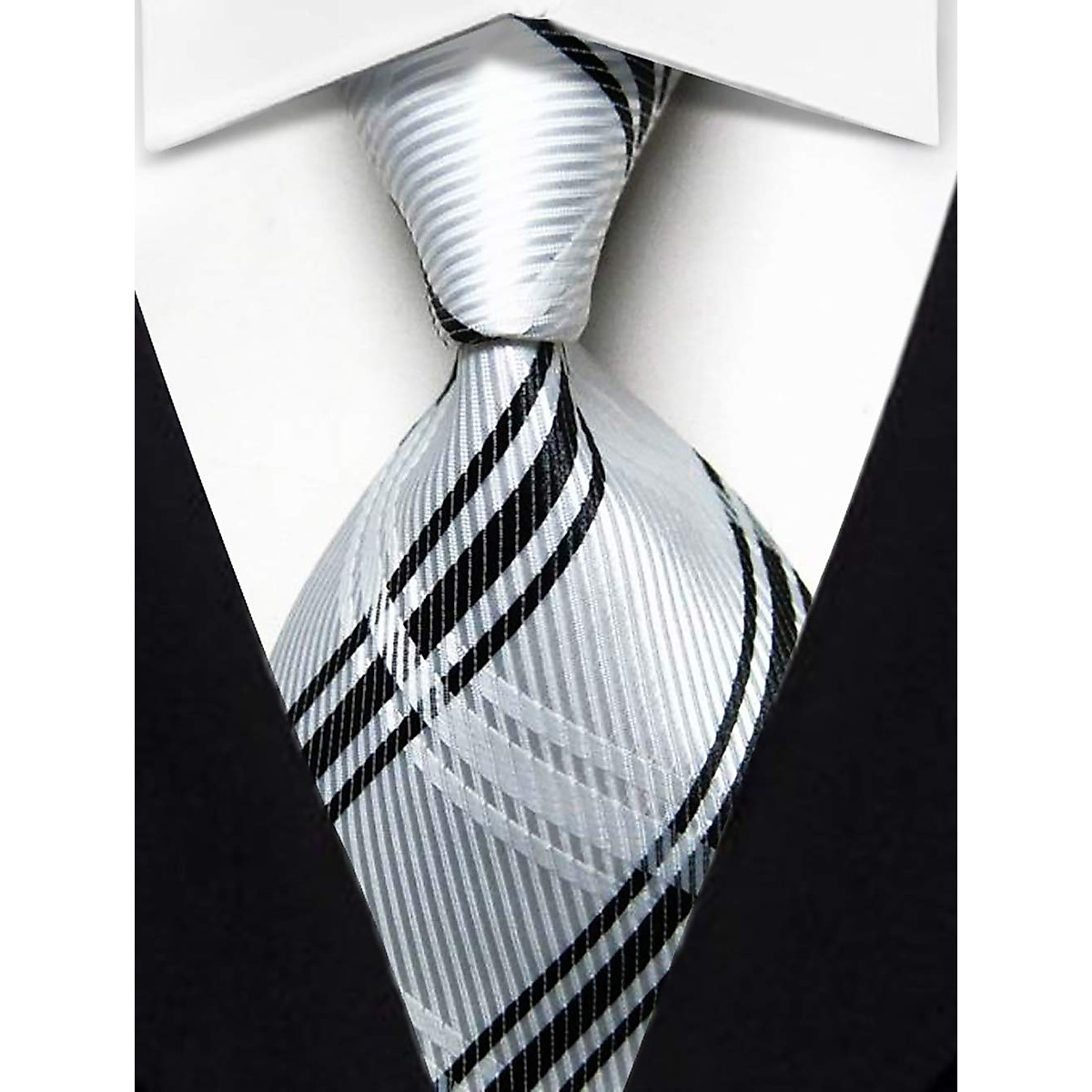 veegood Men's Classic Neck Ties for Men 10 Pack Classy Men's Tie Woven Jacquard Ties Party Suit B10VG01