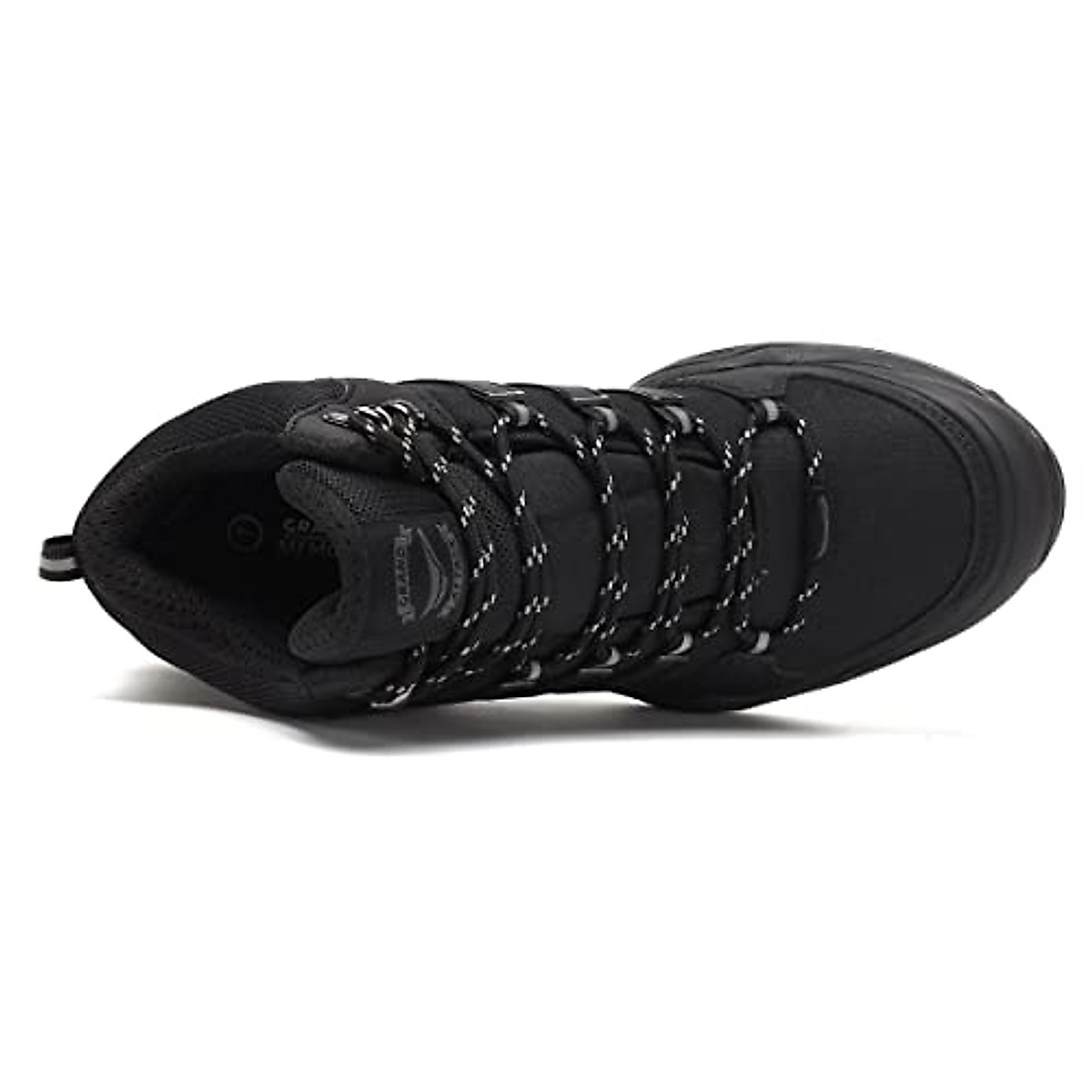 Grand Attack Hiking Boots for Men Hiking Shoes Lightweight Anti Slip Trekking Trails Outdoor Work Shoes Black Size 9-9.5