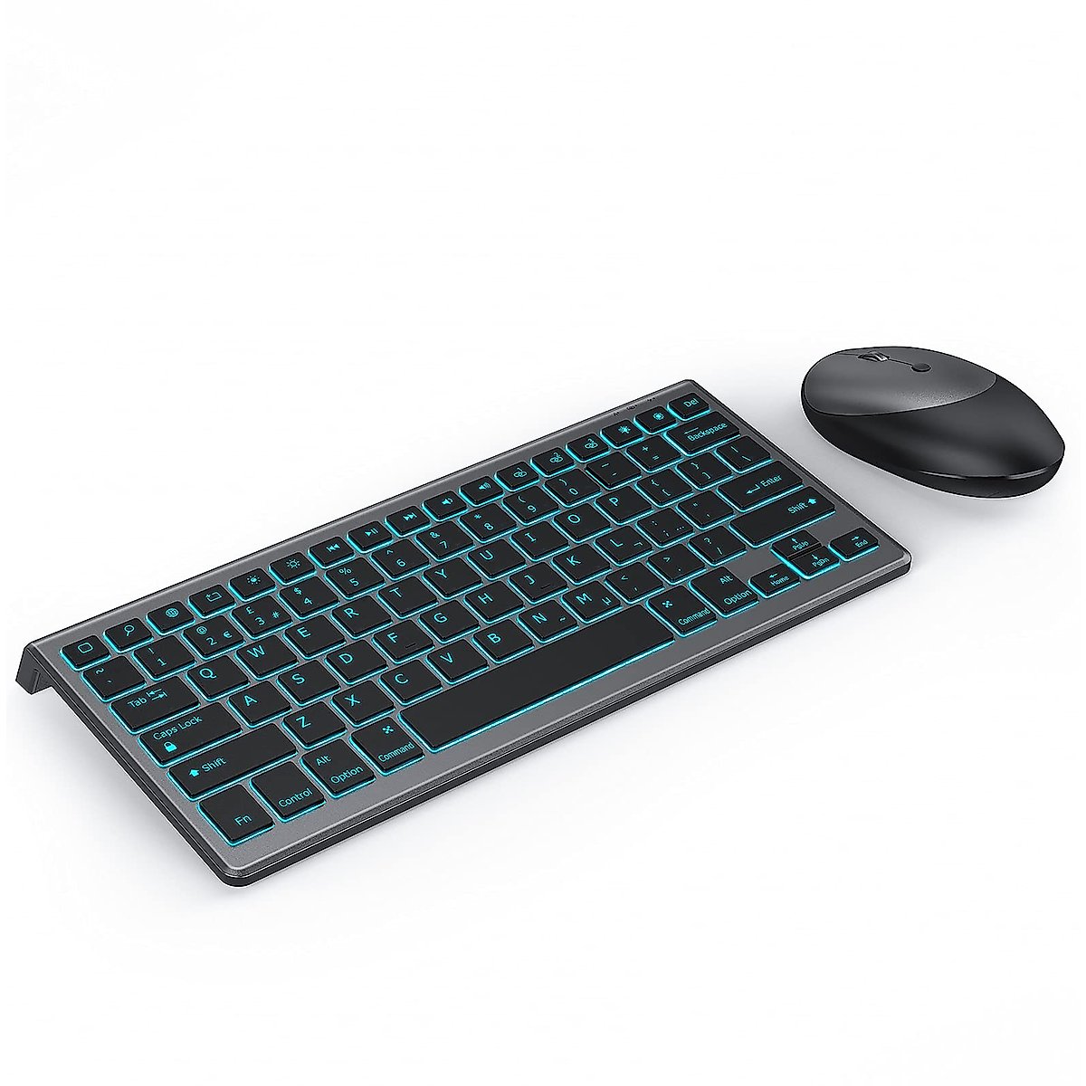 Keyboard and Mouse for iPad, iPhone, Wireless Bluetooth Backlit Keyboard and Mice for iPad 10.2 2019, 2020, iPad Air 4, iPad Pro 11, 12.9 in, iPhone 8, iPhone 11, ect, Space Gray