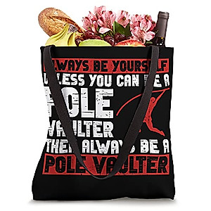Pole Jumper And Pole Vault Jump Tote Bag