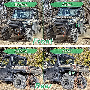 UTV Ranger Lift Kit - StarknightMT 3" Ranger Front & Rear Bracket Lift Kit Compatible with Polaris Ranger 570 Fullsize/XP 570/XP 900/ XP 1000/1000 Diesel 2013-2022