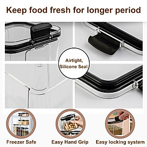 Moksha LifeStyle Airtight food storage containers, kitchen canisters for kitchen counter, pantry organizers and storage, kitchen organizers and storage- 8Pc