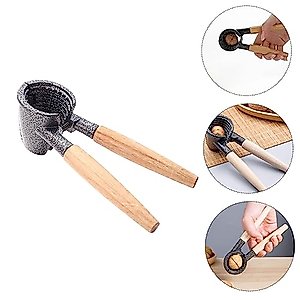 Black Walnut 3 Pcs Nutcracker Nut Sheller Pliers Dried Fruit Opener Nut Opener Tool Crab Tools Peanut Electric Bottle Opener Multifunctional Nutcracker Chestnut Shell Chestnut Set