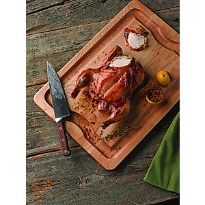 J.K. Adams 24-Inch-by-16-Inch Sugar Maple Wood Barbeque Carving Board
