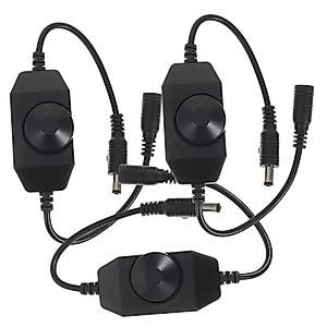 Uonlytech 3pcs Led Light Dimmer 12v Dimmer Kasa Dimmer Dimmer for Led Lights Electrical Light Single Color Led Controller Dimming Abs to Rotate Fairy Lights