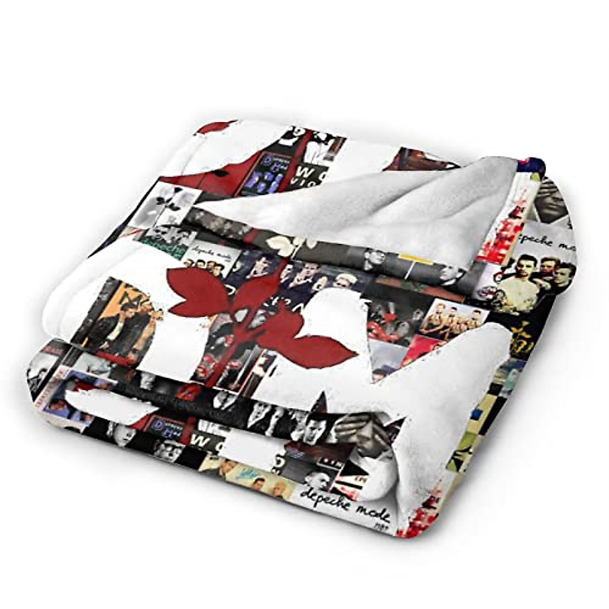 Jenniarner Flannel Plush Novelty Throw Blanket, Depeche Electronic Music Mode Throw for Fall Sofa Decorative, Super Cozy and Thick Wrinkle-Resistant 50"x40"