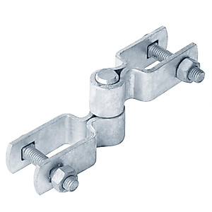 4 Pairs 1" x 1" x 5/8" Square Chain Link Fence Gate Frame Post Hinge Male and Female,Max Load 165lb