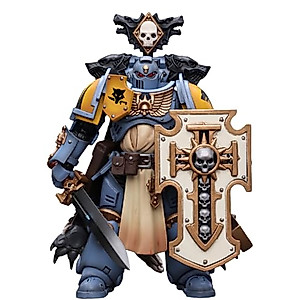 HiPlay JoyToy Warhammer 40K Collectible Figure: Primaris Space Marines Space Wolves Bladeguard Veteran 1:18 Scale Action Figures JT2795 (Space Wolves JT2795)