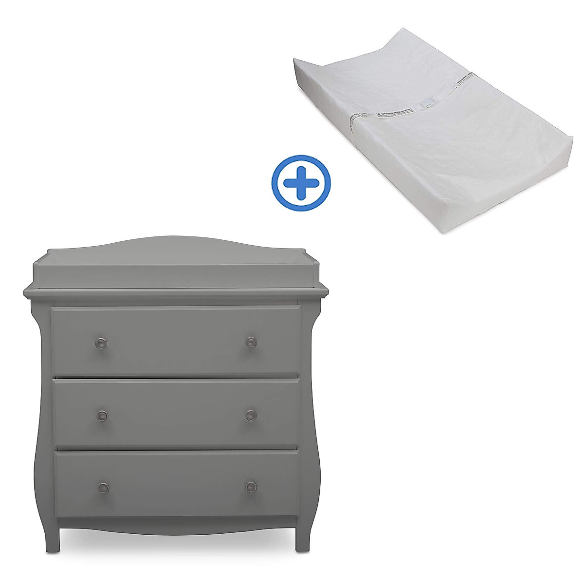 Delta Children Lancaster 3 Drawer Dresser with Changing Top