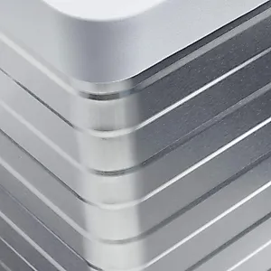 Mobicool MQ40A Portable Thermoelectric Cooling Cooler with Classic Aluminum Trunk Look, 53 Can Capacity, Cool Down to 30°F Below Ambient Temperature