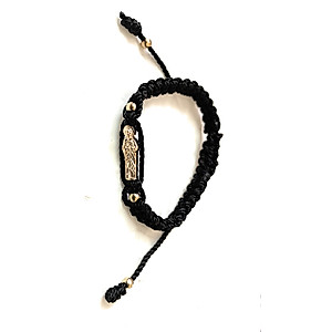 CHAVARIOS Black Saint Jude Thaddeus Thread Bracelet Pulsera Roja de hilo de San Judas Tadeo