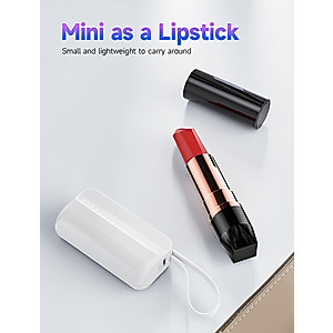 Tiitarn Small Portable Charger, 5000mAh Foldable Power Bank Built in Stand Mini Battery Pack Charger Compatible with i-Phone 14/13/13 Pro Max/12/11/XS/XR/X/8/7(Not USB-C)