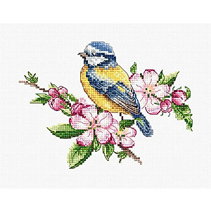 Cross Stitch Kit Luca-S - The Blue tit B1195