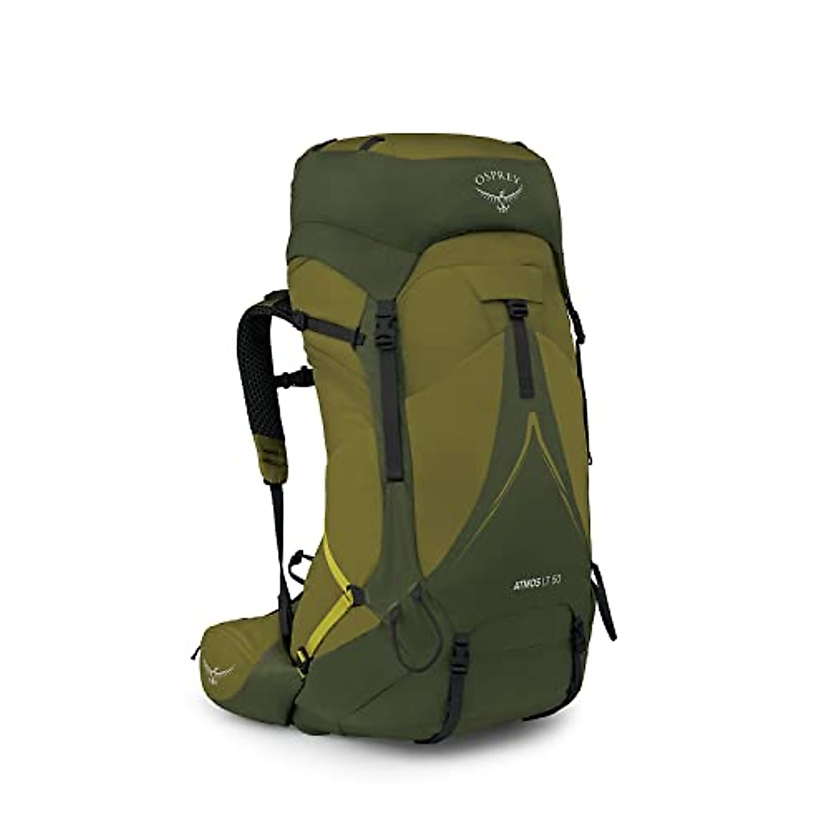 Osprey Atmos AG LT 50L Men's Backpacking Backpack, Scenic Valley/Green Peppercorn, L/XL