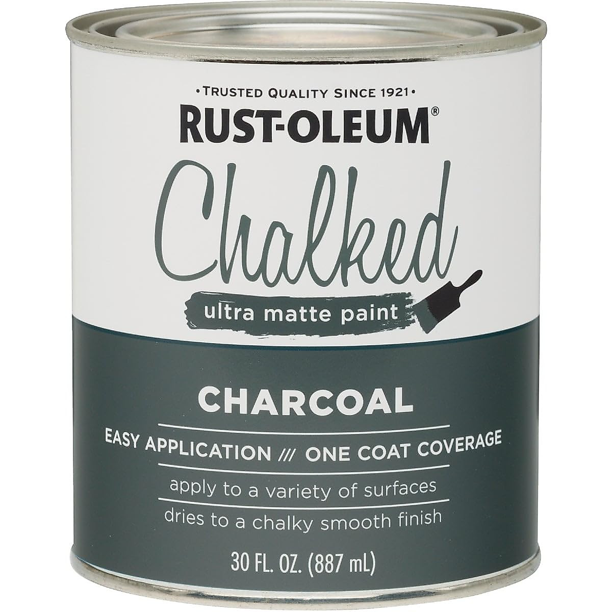 Rustoleum 285144 30 Oz Charcoal Chalked Ultra Matte Paint