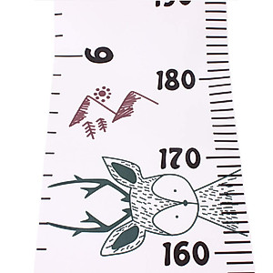 STOBOK Baby Growth Chart, Deer Height Measurement Ruler Wall Decoration for Kids Nursery Room1