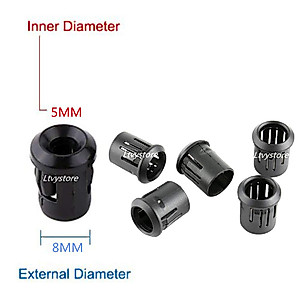 Ltvystore 100Pcs 5MM 12V LED Pre Wired Prewired 7.87 Inch Lamp Light Bulb Round Prewired Emitting Diode Red Blue Yellow Green White & Black 5MM LED Plastic Clip Holder Display Panel