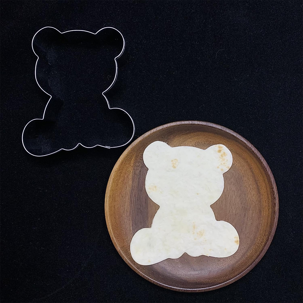 LUBTOSMN Bear Cookie Cutter-3.5 Inch-Diswasher Safe-Biscui Cookie Cutter Fondant Mold for Baking