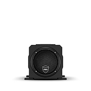 wet sounds | Stealth AS-6 | High Efficiency, 6.5" Active Marine Powered Subwoofer with Built-in 250 Watt Amp | Remote Level Control Included (Black)