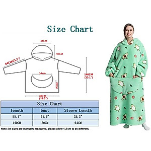 Pterygoid Oversized Blanket Hoodie,Wearable Blanket Adult for Women and Men, Sherpa Fleece Hooded Robe Sweatshirt with Giant Pocket