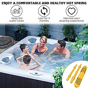 ROYOR Spa Mineral Sticks for Hot Tub Supplies, Hot Tub Mineral Stick Inserts Filter Cartridge - 2 Pack