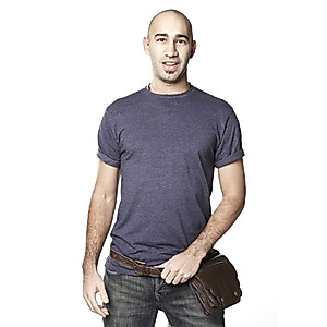 Handmade Premium Leather Hip Bag ** The Burn Notice Bag ** (S/M (24" - 41"), Dark Brown)