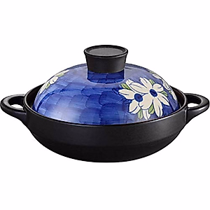 MYYINGBIN 27.5cm Moroccan Tagine Pot Ceramic Casserole Slow Cooker High Temperature Resistance Stewpot Suitable for Oven Gas Stove Microwave Oven Electric Ceramic Stove
