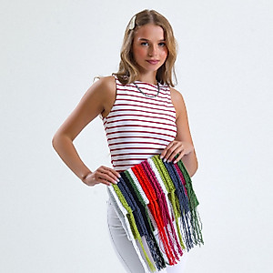 Estako Jeans, (6 Skeins Pack) 55% Cotton 45% Acrylic Amigurumi Yarn, Soft, Fine/Sport (2) for Crochet and Knitting (6 x 1.76 Oz) / (6 x 174 Yrds) (1010 - Pink)