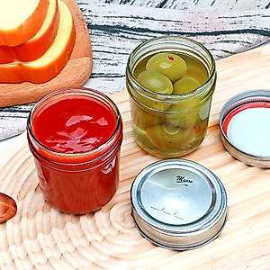 Brajttt Small Mason Jars 5 oz, Mini Canning Jar,16 pack Small Glass Jars with Regular Lids, Ideal for Jelly, Jam, Honey, Dessert, Spice