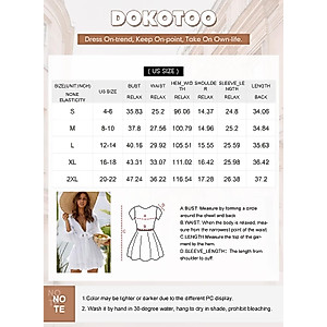 Dokotoo Womens Ladies Summer Ruffle Elegant Long Sleeve Empire Waist Tie Knot Cute Chiffon Boho Beach Bohemian Tunic Swing A Line Mini Short Skater Dresses 2025 Party Dresses for Women Apricot M