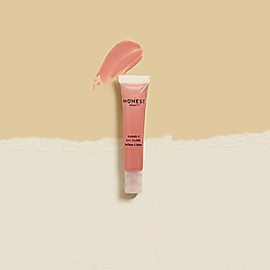 Honest Beauty Gloss-C Lip Gloss, Rose Opal with Coconut Oil + Jojoba Seed Oil| EWG Certified + Dermatologist Tested & Vegan + Cruelty free | 0.33 fl. Oz