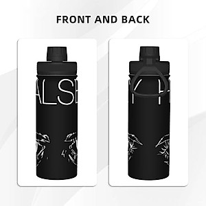 HIKTIEK Halseys Stainless Steel Insulated Tumbler Sports Water Bottle Hot and Cold Travel Cup 18oz