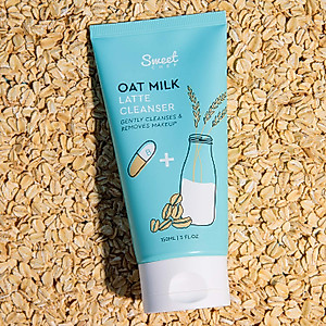 Sweet Chef Oat Milk Gel Cleanser - Antioxidant Rich Gentle Face Wash + Makeup Remover with Hyaluronic Acid + Vitamin B12 - for Problem Skin, Sensitive + All Skin Types (150ml / 5 fl oz)
