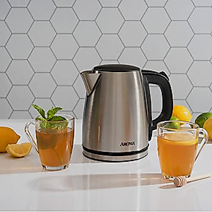 Aroma Housewares Housewares 1.0L / 4-cup Stainless Steel Electric Kettle (AWK-267SB)