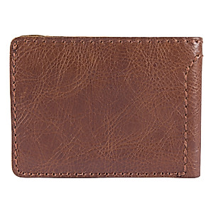 Carhartt Men's Rugged Patina Leather Wallets, Available in Multiple Styles and Colors, Brown (Bifold), One Size