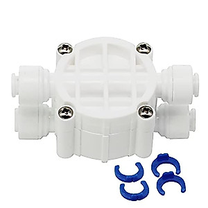 DIGITEN 1/4" Automatic Shut-Off Valve with Quick-Connect Fittings For RO Reverse Osmosis