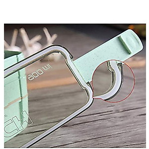 TARLINI | Premium Green Bento Box for Adults - 3-Stackable Containers - Ideal for Work & On-The-Go - Includes Utensil Set - Eco-Friendly Design - Lunch Box Containers for Healthy Meal Prep | 35 oz