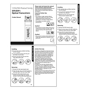 1000Base-LX/LH SFP Transceiver, 1.25G SFP LC Fiber Module, Gigabit Single Mode Mini GBIC, 1310nm SMF, up to 20km, for Cisco GLC-LH-SMD, Ubiquiti UF-SM-1G, Meraki, TP-Link TL-SM311LS and More
