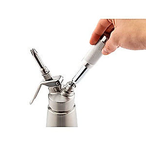 Restaurantware-8 Gram Whipped Cream Chargers, 10 Leakproof Nitrous Cartridges - For Whipped Cream Dispensers, Disposable, Carbon Steel N2O Cartridges, Whipped Cream Dispensers Sold Separately,