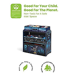 Delta Children Design & Store 6 Bin Toy Storage Organizer, Batman