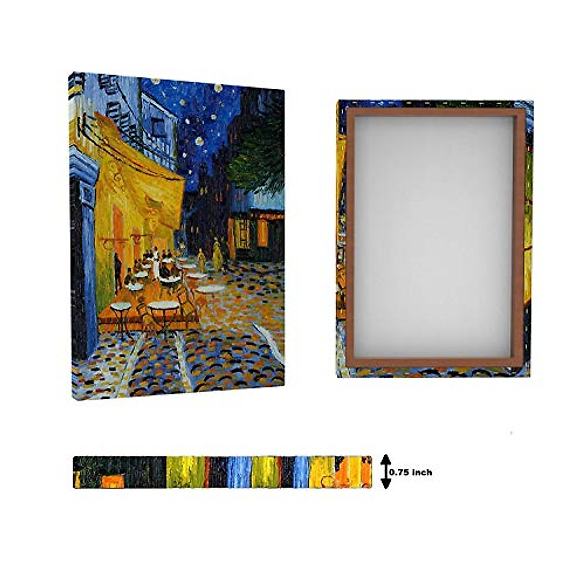 Get Custom Art Alfred Sisley - La Tamise Avec Hampton Church, Gallery Wrapped Canvas Wall Decor - Size 24x32 Inches