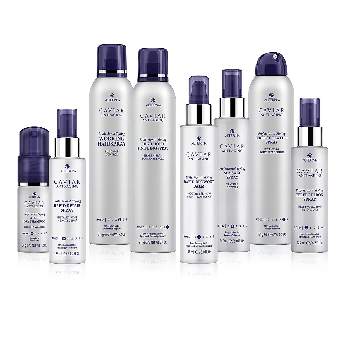 Alterna Caviar Professional Styling Rapid Repair Spray | Instant Shine & Heat Protectant Spray for Hair | Sulfate Free, 4.2 Fl. Oz.