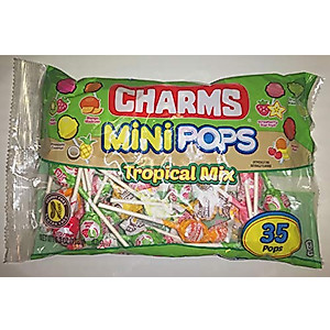 Charms Mini Pops Suckers Tropical Mix (35ct) 6.3oz