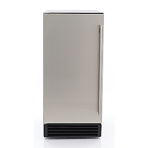 Maxx Ice MIM50P-ADA, Built-in Indoor Clear Ice Machine, ADA Compliant, 15", 65 lbs, in Stainless Steel