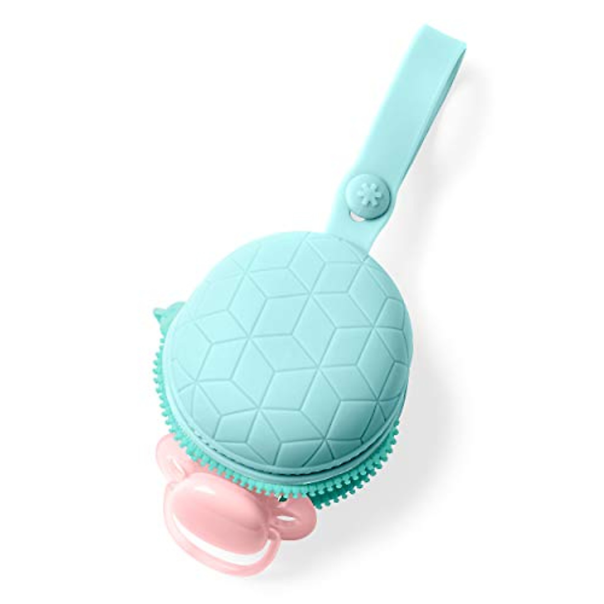 Skip Hop Silicone Pacifier Holder, Grab & Go, Light Teal