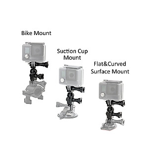 Rotation Ball Joint Mount Extension Accessories with 1/4 Thread for GoPro Hero 9/8/7/6/5/4/3+/3/2/1