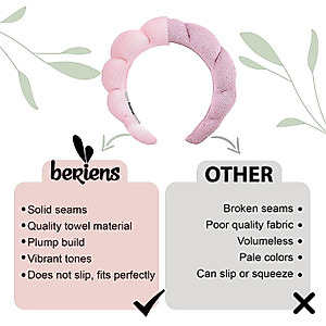 BERIENS Spa Headband - Make up headband - Black