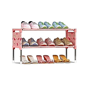 DINGZZ Shoe Storage Shelf Shoe Organizer, for 9 Pairs of Shoes in Closet Entryway Hallway (Color : D)